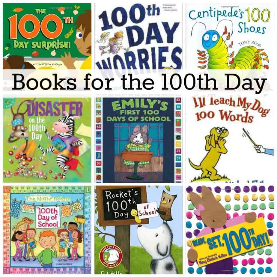 books for the 100th day collage | Just Reed & Play