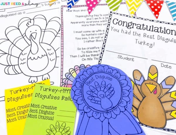 18 Adorable Turkey in Disguise Project Ideas - Just Reed & Play