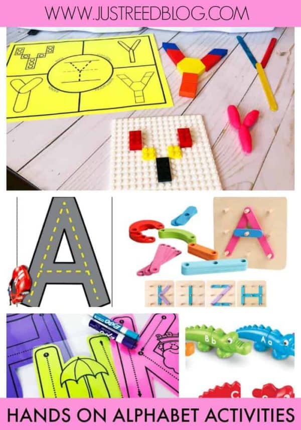HANDS ON ALPHABET ACTIVITIES PIN 1 | Just Reed & Play