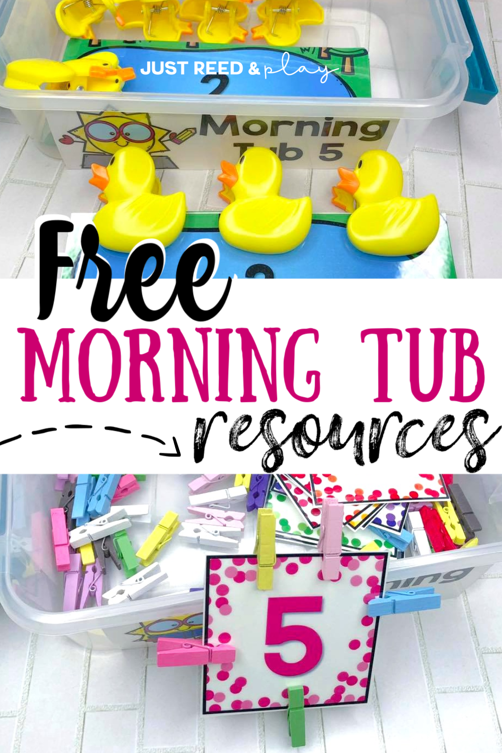 morning tub freebie pin 1 | Just Reed & Play