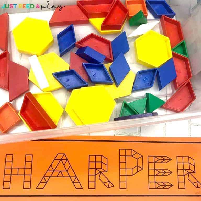 Pattern Block Name Practice With Logo Just Reed Play Pattern Block Name Practice With Logo Just Reed Play