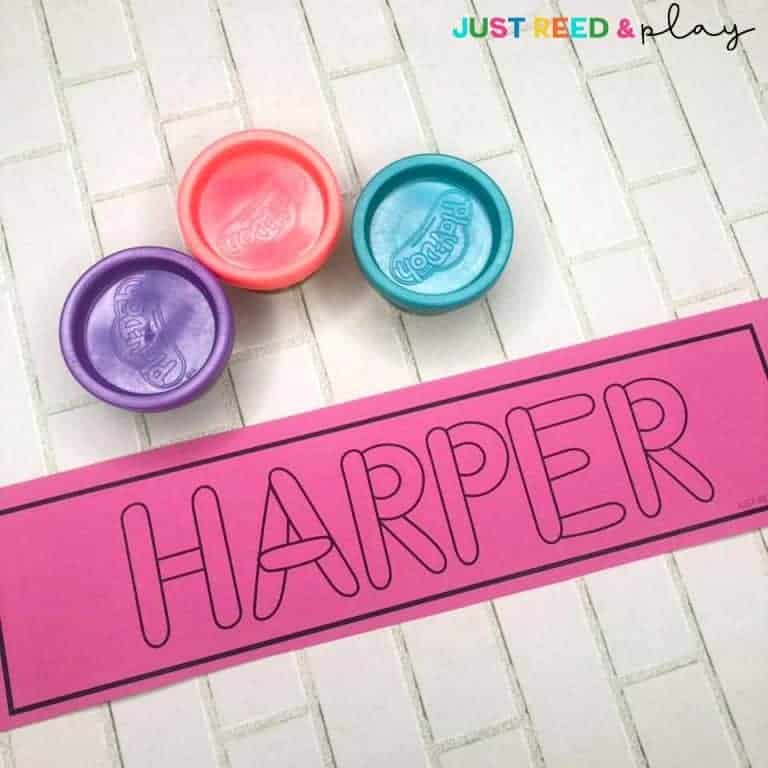 FREE Editable Name Practice Mats - Just Reed & Play