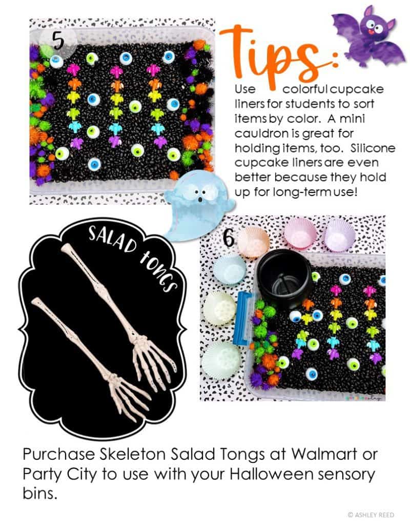 Halloween Themed Sensory Bin Idea - Just Reed & Play