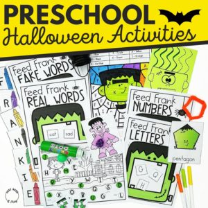 HALLOWEEN ACTIVITIES AND CENTERS FOR PRESCHOOL, PRE-K AND KINDERGARTEN ...