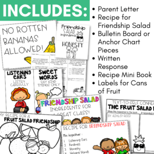 Friendship Salad Activity for Back to School - Just Reed & Play