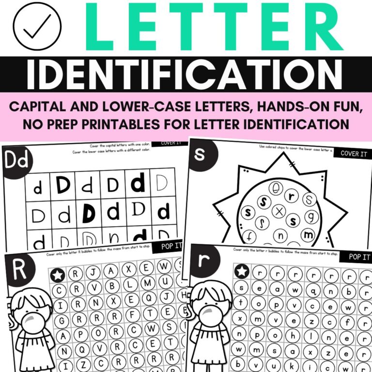 Letter Sound Activities Alphabet Intervention Worksheets and Printables ...