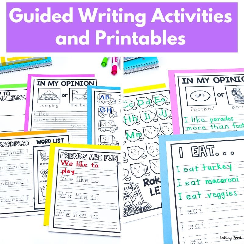 Pre-K, Preschool, and Kindergarten Writing Center Printables and ...