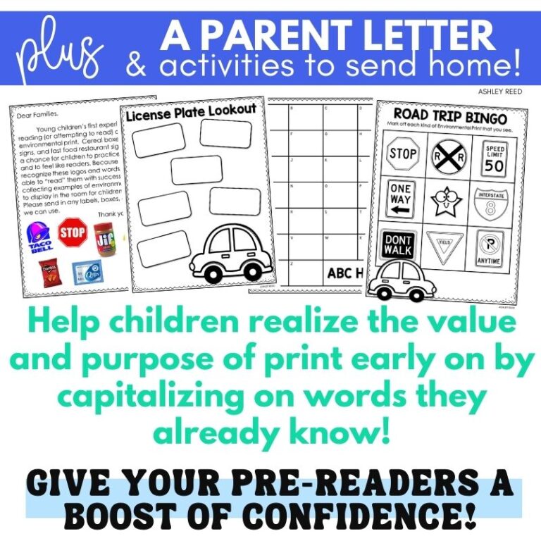 Environmental Print Alphabet Activities & Classroom Labels for Pre ...